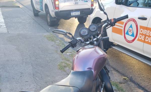 Trasladan a un motociclista con una quebradura en su clavícula - La Nueva