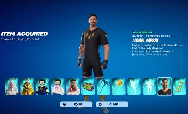 Messi en Fortnite - La Nueva